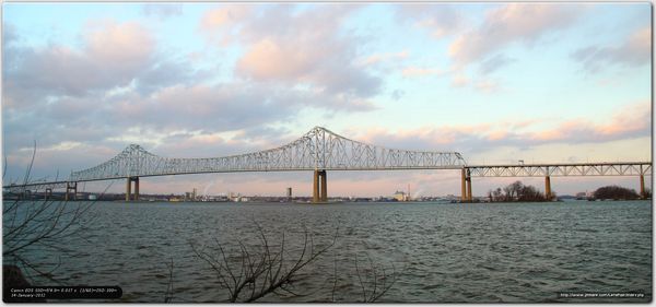 Commodore Barry Bridge, Delaware River: The CBB was opened in 1974 to ...