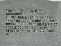 The Cowboys Tombstone (Page 2): This is Russell Larsen's headstone in ...