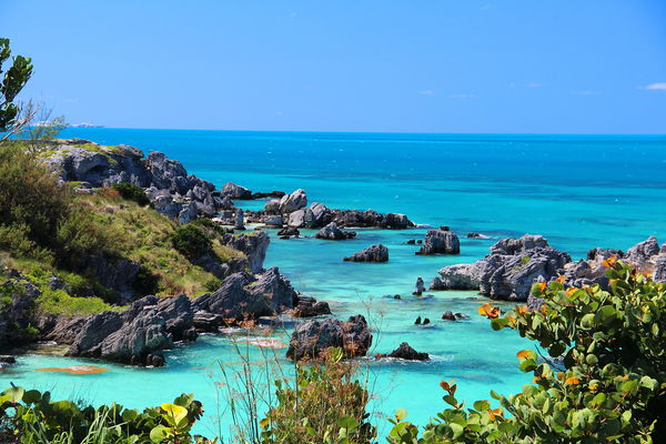 Bermuda Landscape: A view from Fort Catherine at St Georges...