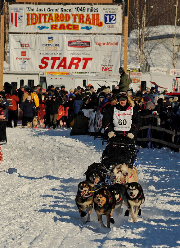 Start of the 40th Iditarodsled dog race: Went to willow, Alaska and ...