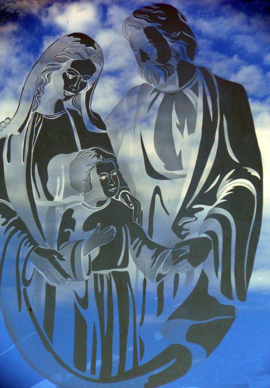 Holy Family Shrine: The Holy Family Shrine in Gretna, NE. sits high on ...