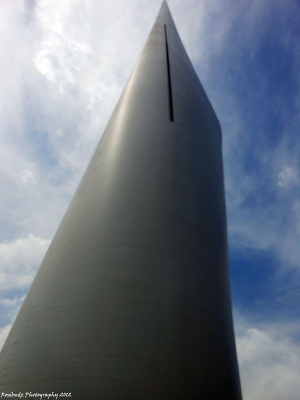 Wind Turbine Blade as Art: On I-80 in western Iowa is the Adair rest ...