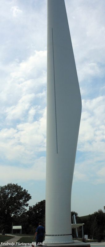 Wind Turbine Blade as Art: On I-80 in western Iowa is the Adair rest ...
