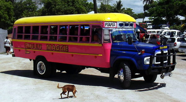 Samoa's classic wooden buses: Some images of Samoa's old wooden buses ...