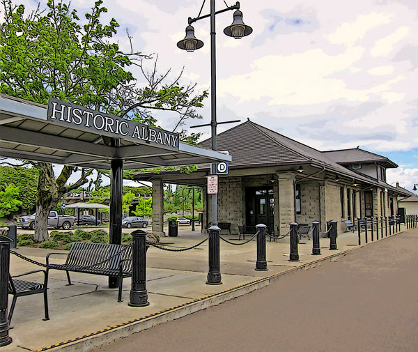 Restored Train Station, Albany, Oregon: Historic train station in ...