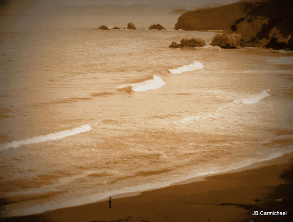Sepia Tone Beach photo: Here is a picture I captured of a beach that I ...