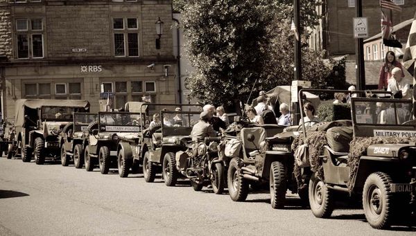 American 40s weekend: 1940s weekend in Ramsbottom Lancashire.
