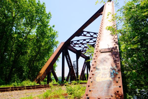 Old & Unused Rail Bridge over Merrimack River, NH: Hi all Here are ...