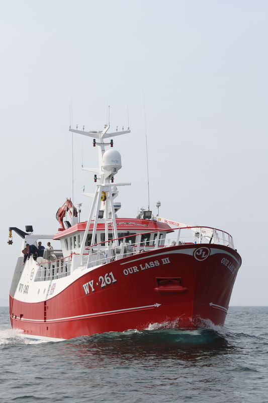 Sea Trials of Previously shown Whitby Trawler Our Lass III: Today was ...