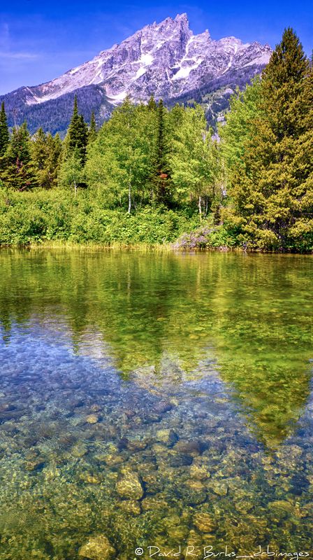 String Lake, GTNP: A view of the Grand Teton across String Lake. This ...