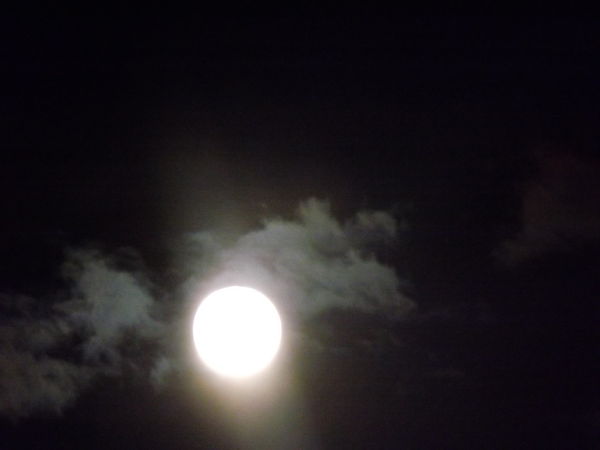 Moon looks solid white: I have a new Fuji S4500. Still trying to learn ...