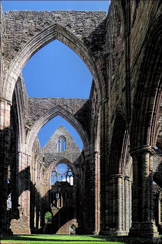 Tintern Abbey: As in the Wordsworth poem...