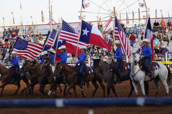 Tribute rodeo Texas.... Opening ceremonies....Rodeo Texas. trying to do ...
