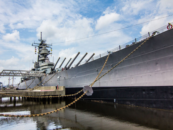 Battle ship USS Wisconsin: Went to the Naval musuem today with my wife ...