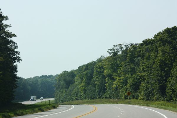 Rte. 77 to Grand Marais Lighthouse, Upper Peninsula, Michigan: Just ...