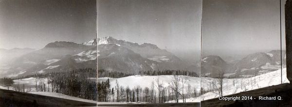 Hitler's alpine view from the Berghof's picture window - 1946: Adolph ...