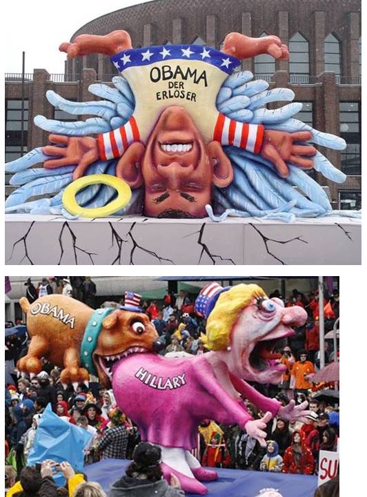obama Portrayed in German Parade: And this guy thinks he is relevant on ...