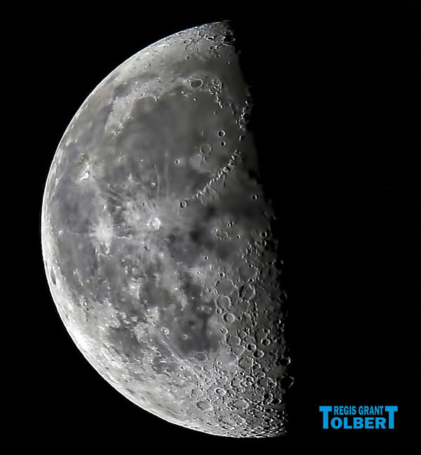 Hand held half-moon shot with the Tamron 150-600mm lens: This morning ...