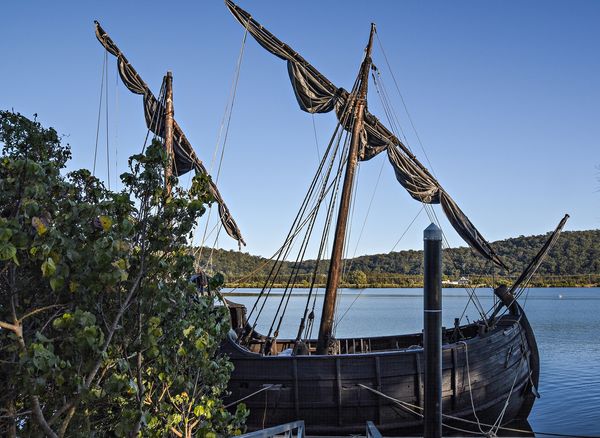 Replica of 15th century ship: This is the 'Notorious', a replica of a ...