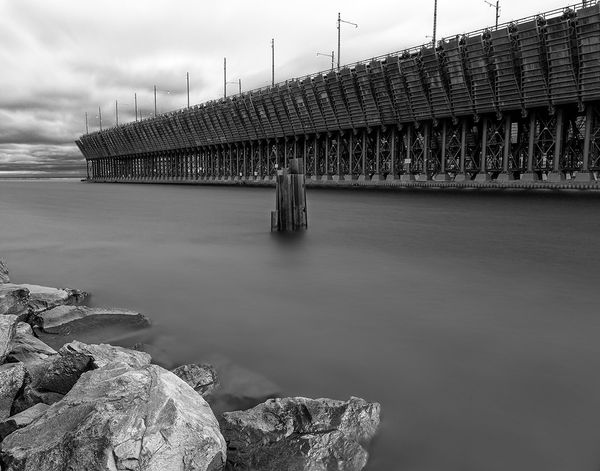 Taconite Pier, Two Harbors, MN: Taconite loading pier in Two Harbors.