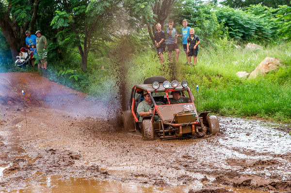 Off road fun: A small gathering of local enthusiasts putting their off ...