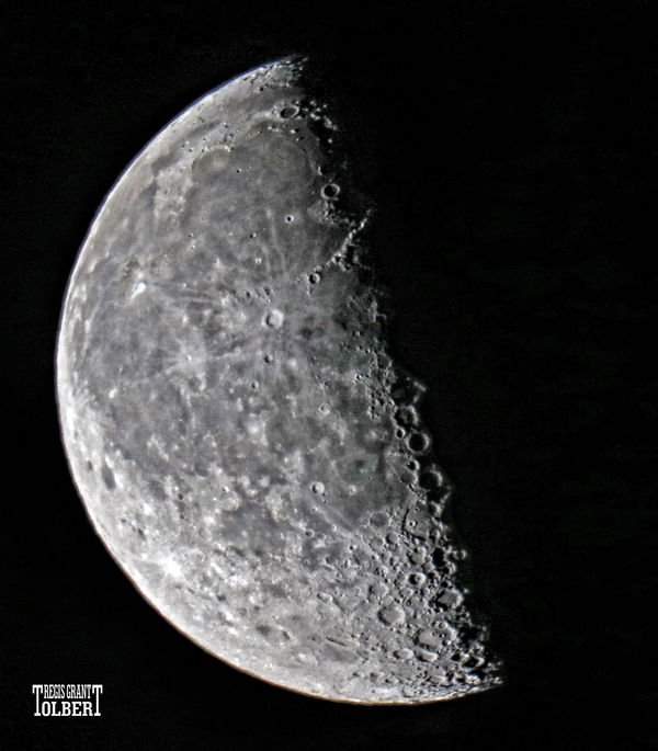 This morning's moon photo (3-20-17): 800mm focal length. Hand held ...