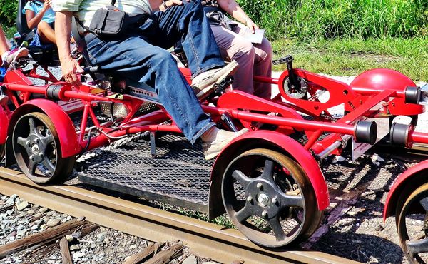 Rail riding: Rail Explorers (originating in Australia) provides peddle ...