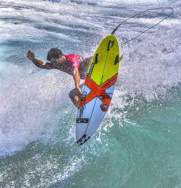 The final surfing series of the Vans US Open surfing contest: I had ...