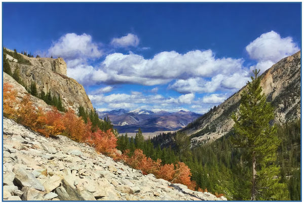 Idaho mountain scene: Colorful mountain view...