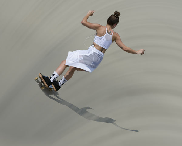 A woman in motion: A woman in motion. Did some photography on Labor day ...