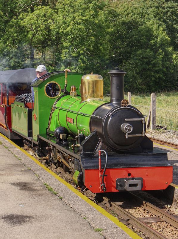 Waiting at ‘Laal Ratty’ for the River Irt Steam Locomotive, Dalegarth ...