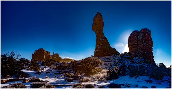 Winter Morning, Balanced Rock: Arches Nat'l Park...