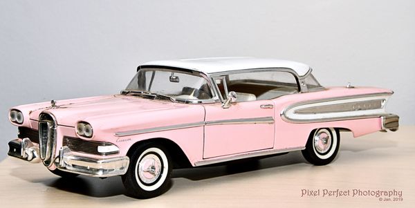 Old Pink Iron: Ford Edsel 1/18 Scale diecast model Nikon D850 Nikkor 28 ...