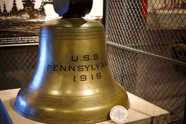 USS Pennsylvania Ship's Bell: Taken at the Pennsylvania Military Museum ...