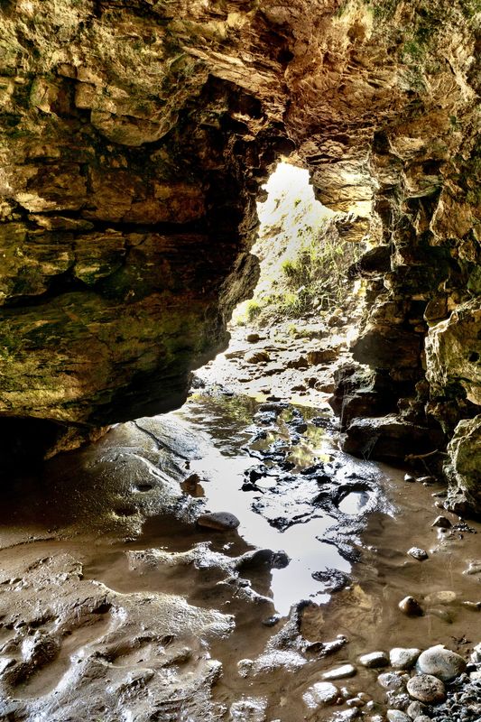 Caves: Inside the caves in Seaham UK...