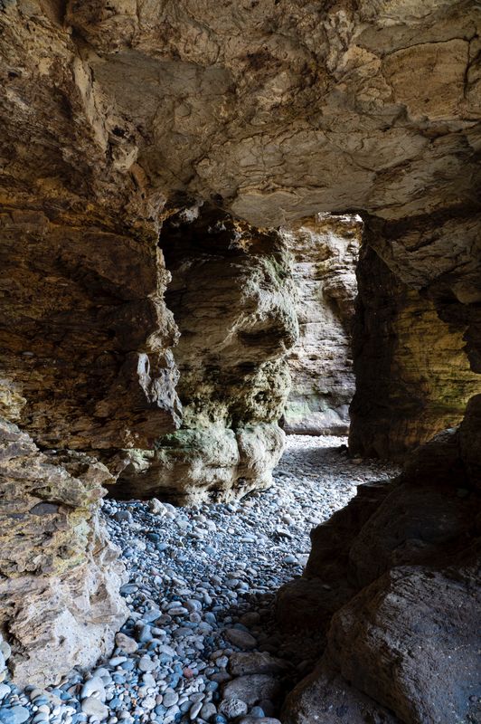 Caves: Inside the caves in Seaham UK...