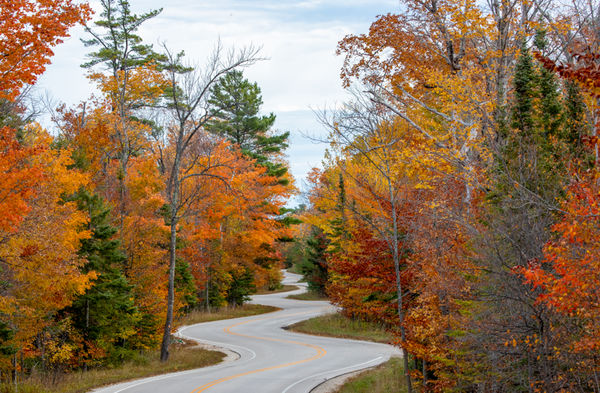 Door County Fall Colors: Fall colors in Door County, Wisconsin were at ...
