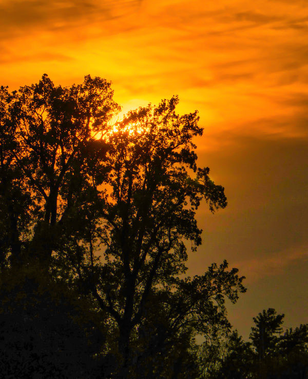 A Couple of Indiana Sunsets: Taken from my yard in October. The ...