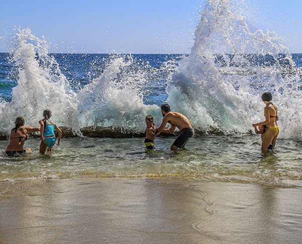 Splash pool: There is a man made swimming pool created in South Laguna ...
