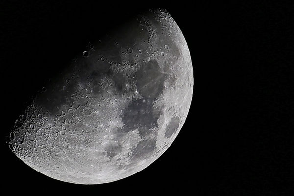 Half Moon tonight: I just shot this tonight.
