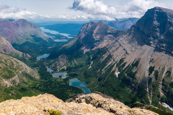 Swiftcurrent Mountain Fire Lookout in Glacier NP: This is a set of ...