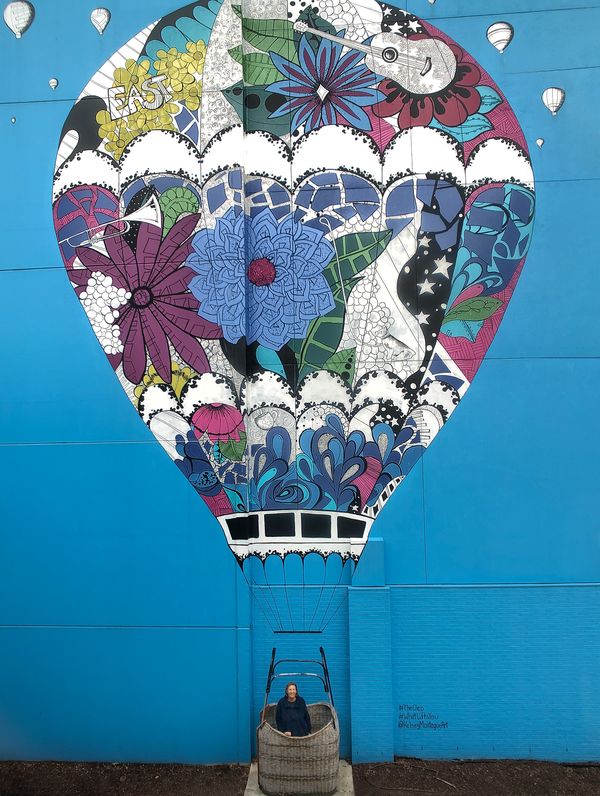 Hot Air Balloon Mural Nashville Tn: Out early yesterday morning in ...