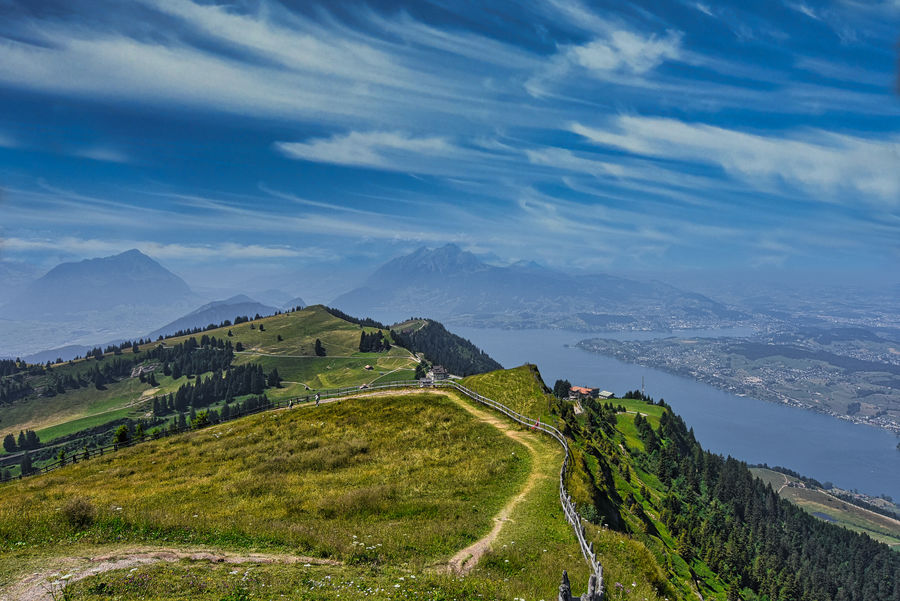 Switzerland: Mount Rigi - Views From The Top: After reaching the summit ...