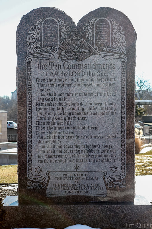The Ten Commandments at the Missouri State Capital, Jefferson City, MO ...