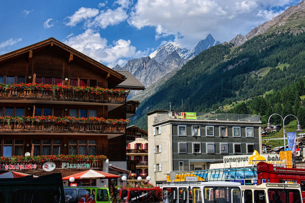 Switzerland: Zermatt Street Scenes: Zermatt is a municipality in the ...