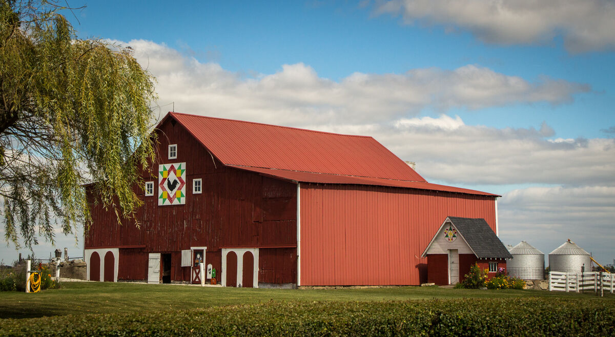 Big Red: A big red barn, that is, in southeastern Madison County, IN ...
