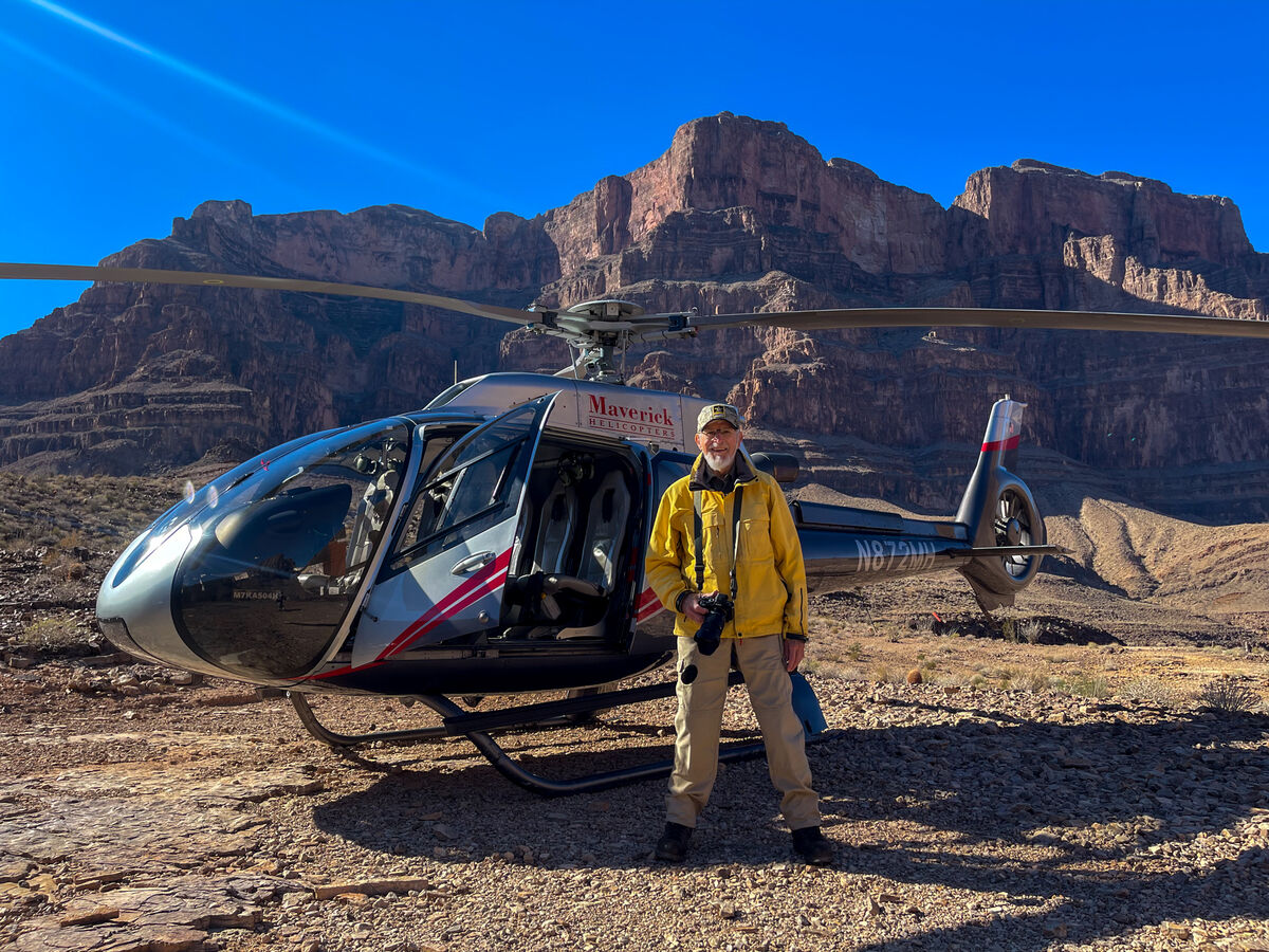 Grand Canyon West by copter - II: We came in to land at a designated ...