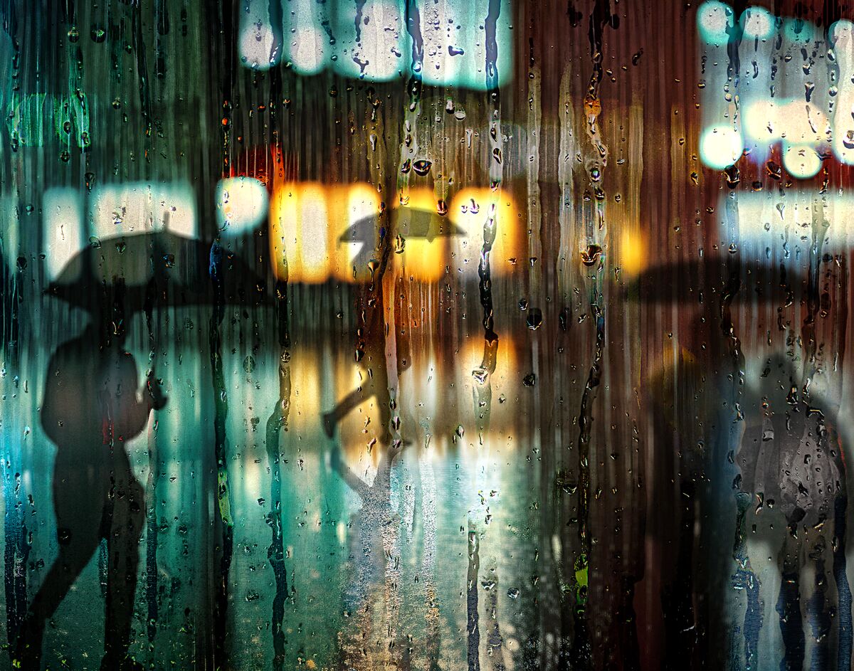 Rain Walkers: Inspiration from looking at Saul Leiter images. The base ...