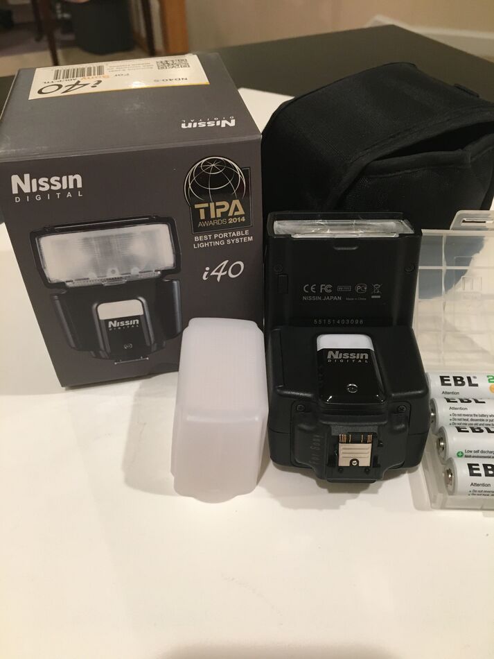 Nissin I40 Compact Flash for Sony: Very small compact electronic flash ...