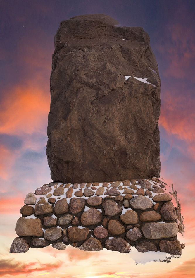 Native American Spirit Rock: This is the 23-ton red, quartzite ...